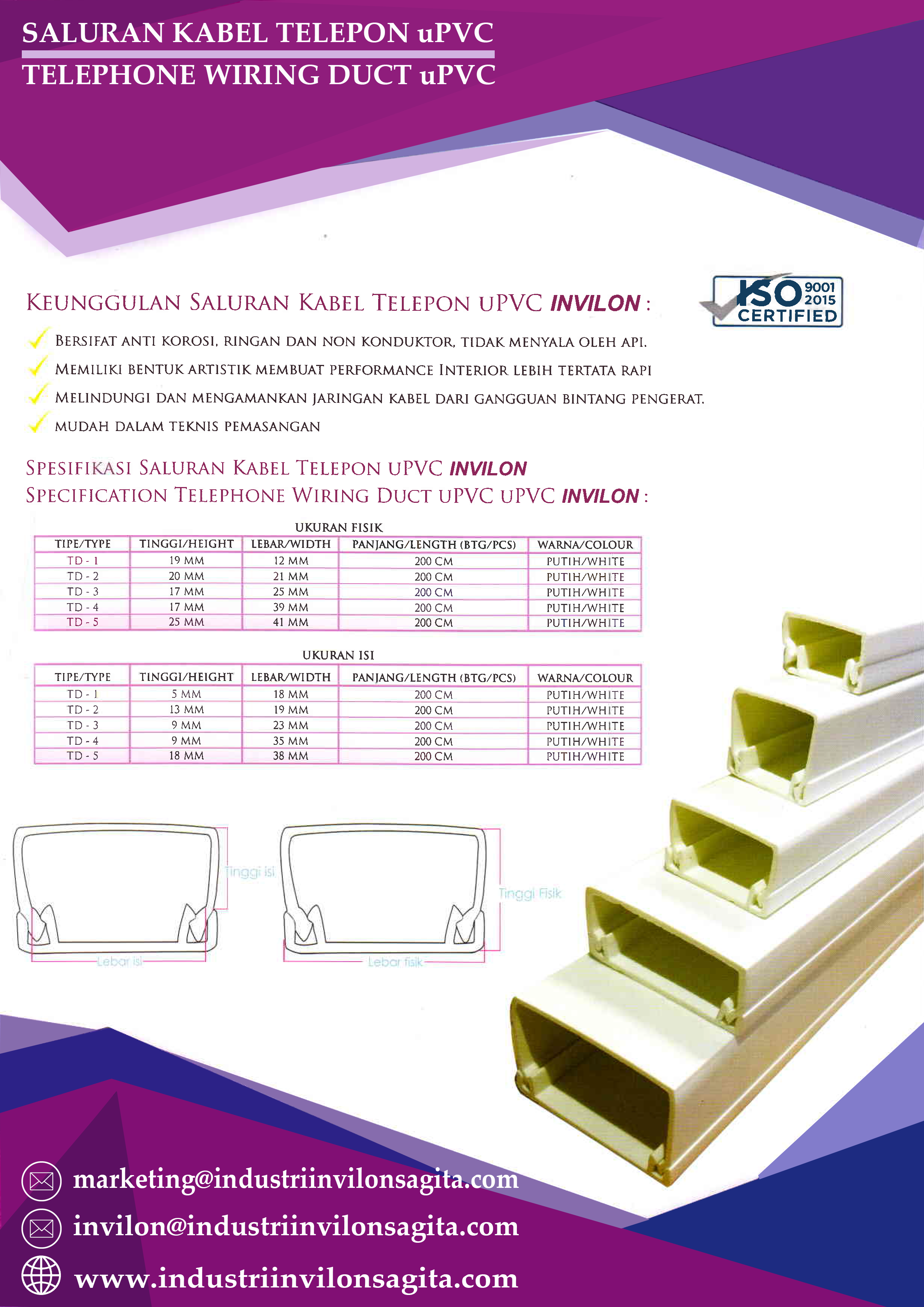 PVC Telephone Duct | INVILON